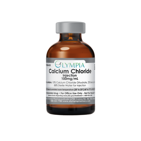 Calcium Chloride Injection 10% (100mg/mL, 30mL Vial)