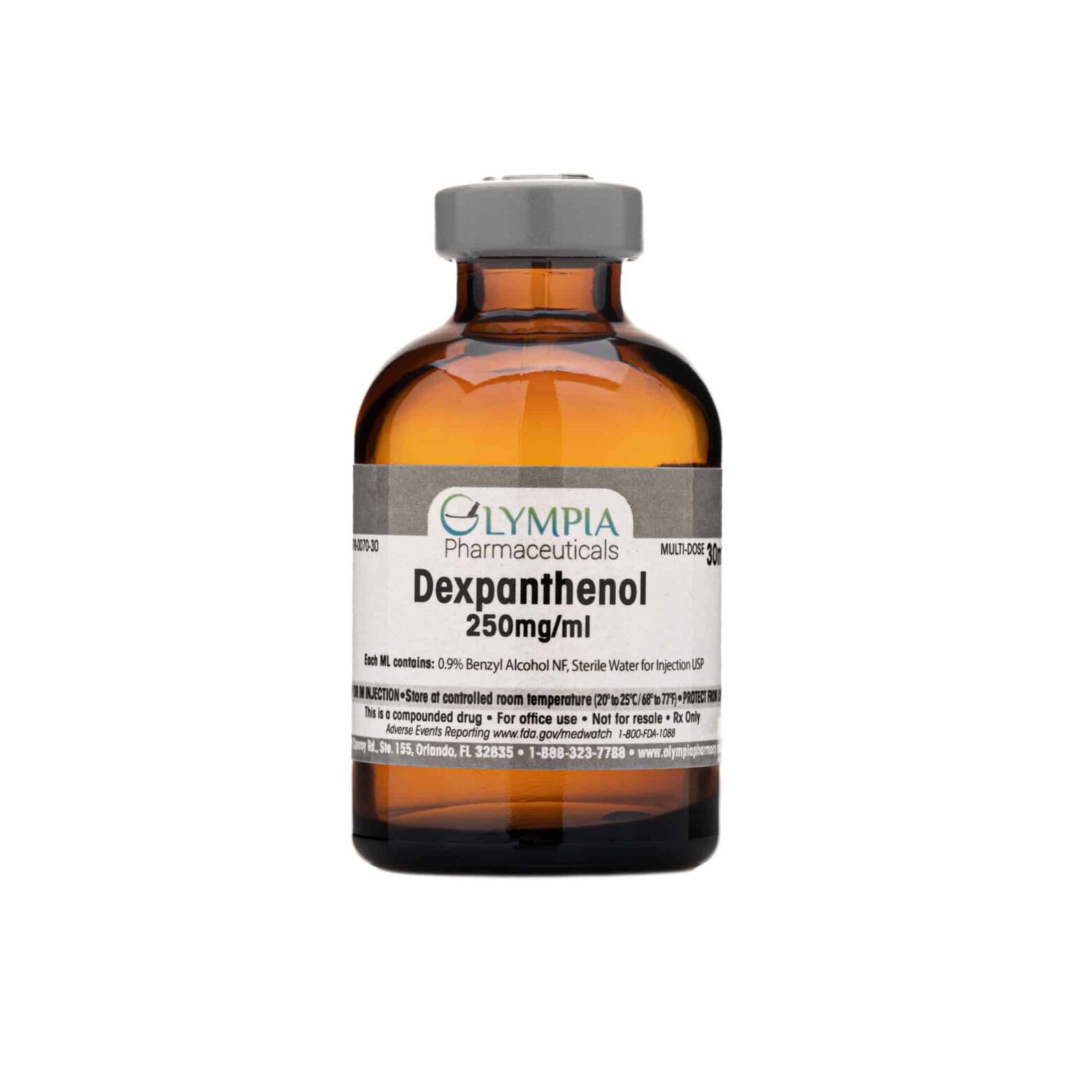 Dexpanthenol (Vitamin B5) Injection, 250mg/mL