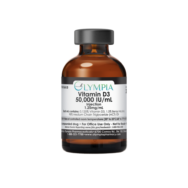 Vitamin D3 Injection (50,000 IU/mL) | D3 Shots
