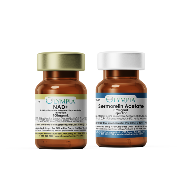 NAD+ & Sermorelin Bundle (Injectable) | Olympia Pharmaceuticals
